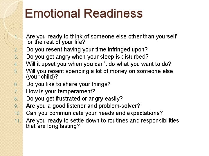 When are you ready ARR Married LifeParenthood Marriage