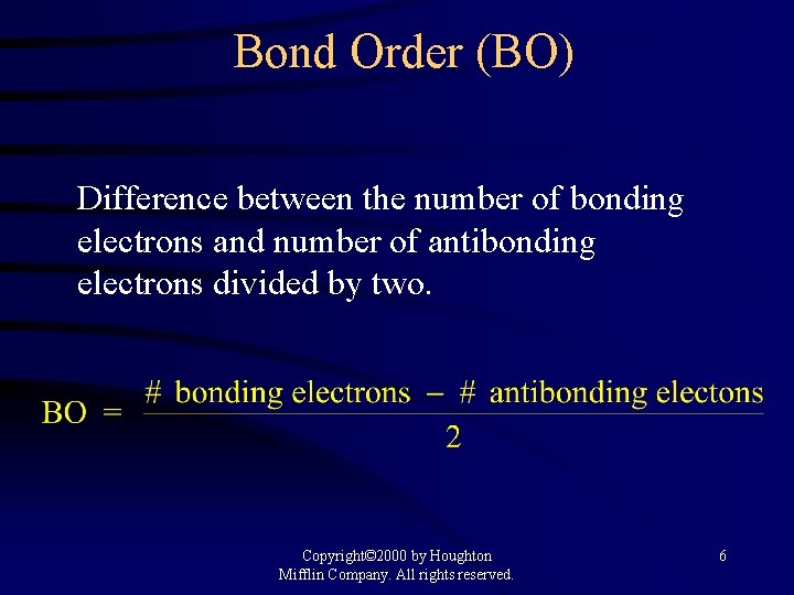 Hybridization The mixing of atomic orbitals to form