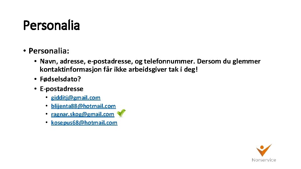 CV Tre typer CV arbeidsplassen no Webcruiter CV