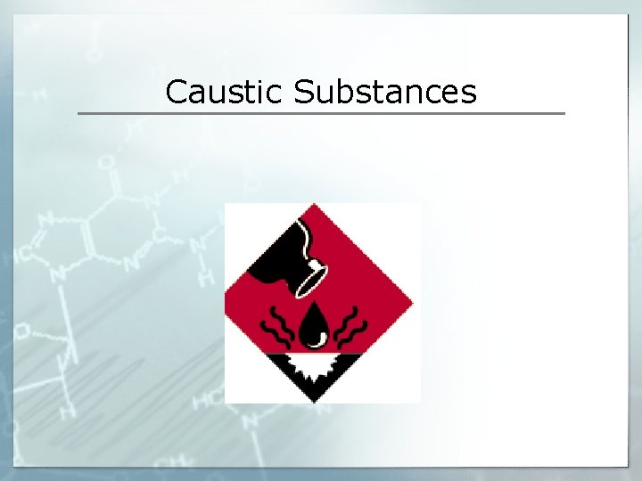 Safety and Equipment in Science Safety procedures are