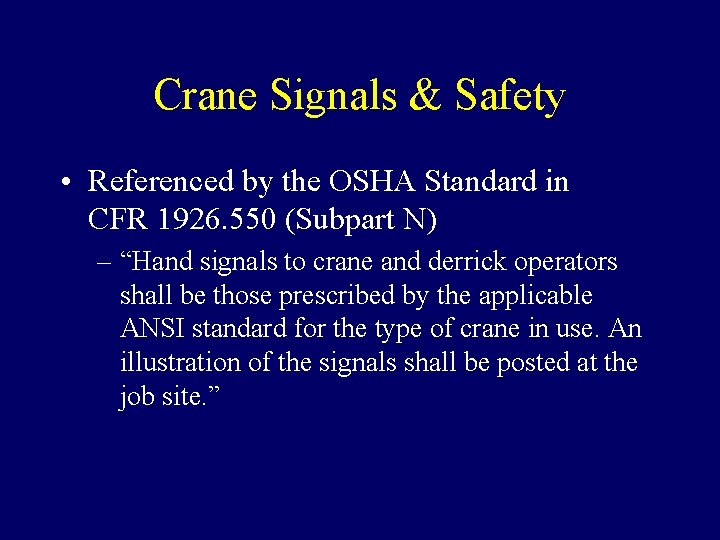 Crane Signalperson Hand Signals Crane Signal Basics Crane