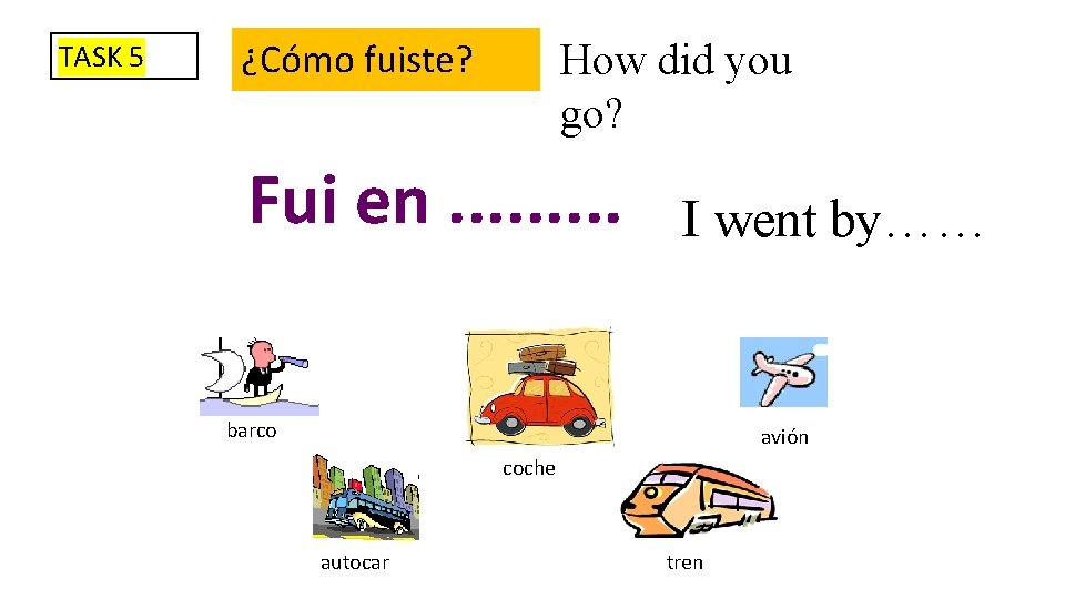 Module 1 Revision Mis Vacaciones Talking about holidays