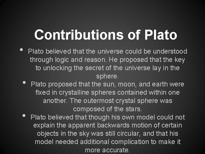 Ancient Astronomy The Astronomical Contributions of the Ancient