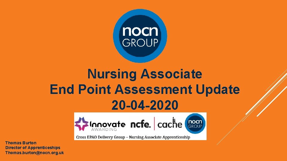 Nursing Associate End Point Assessment Update 20 04