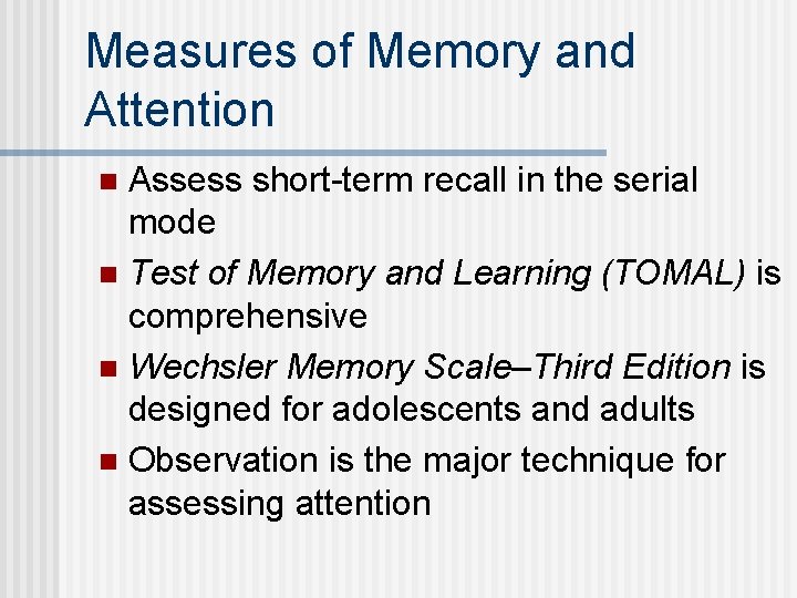 Chapter 9 Specific Learning Abilities and Strategies Specific