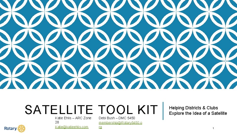 SATELLITE TOOL KIT Katie Ehlis ARC Zone 28