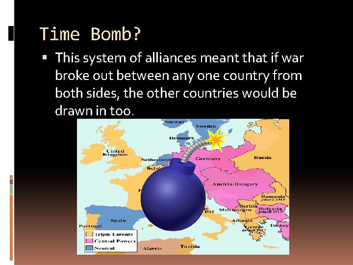 World War I THE CAUSE OF WORLD WAR