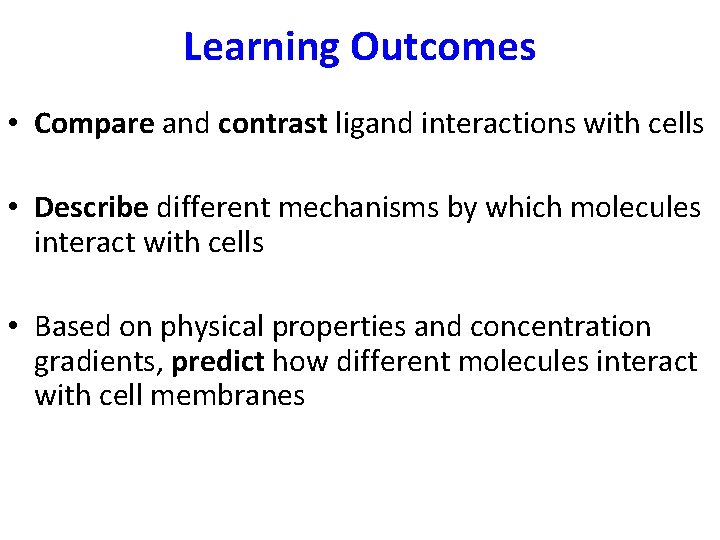 Teachable Unit Membrane Structure and Function Junior level