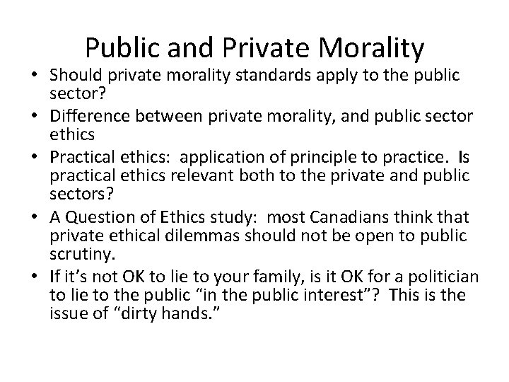 PPAS 4190 3 0 Ethics and the Public