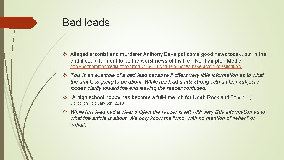 Features What are the differences between newswriting and