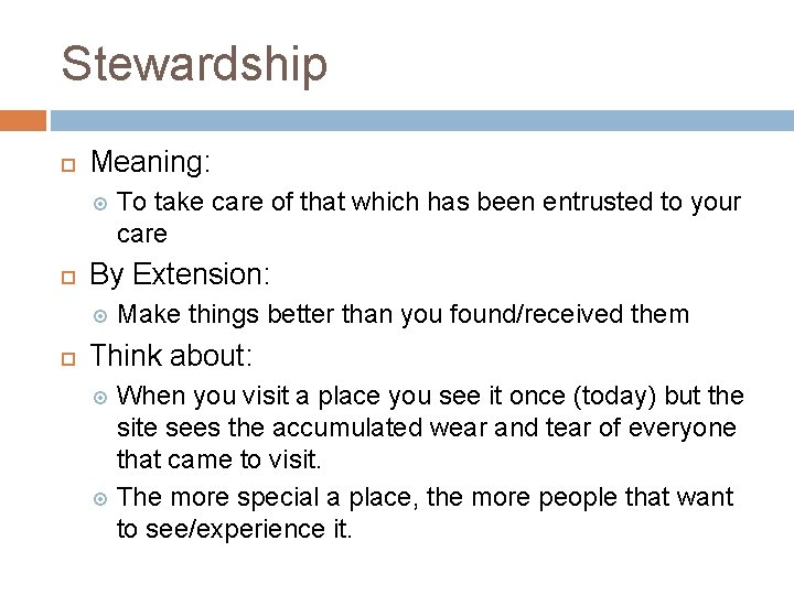 BSA CONSERVATION AWARDS Nov 18 2013 Why Conservation