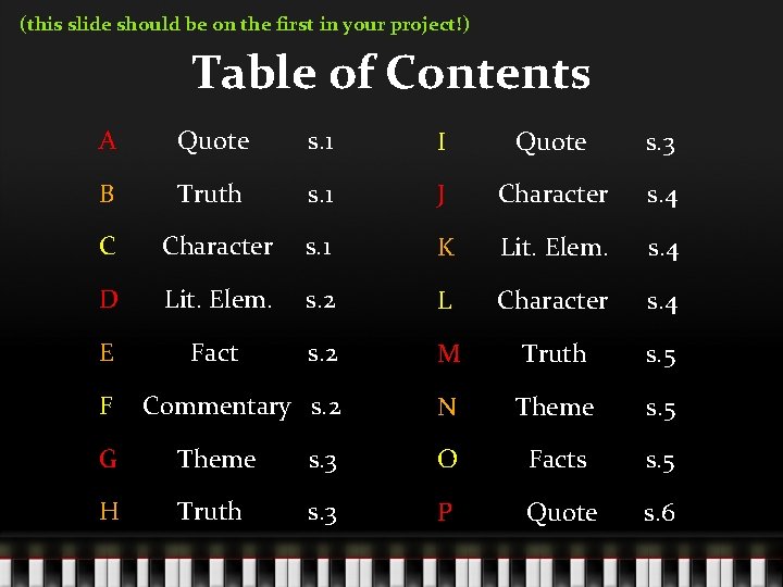 ABC Power Point Project Example Helpful Notes 1