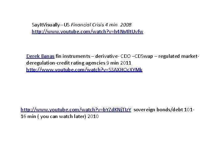 Say It VisuallyUS Financial Crisis 4 min 2008