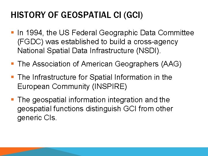 GEOSPATIAL CYBERINFRASTRUCTURE WHAT IS CYBERINFRASTRUCTURECI A ...