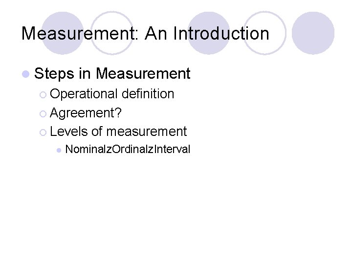 Political Science Scope and Methods Observation Measurement and