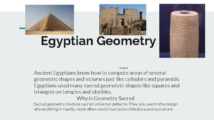 Row 2 Ancient Egypt How did learning advance