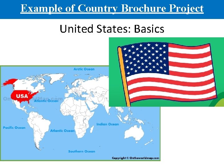 Example of Country Brochure Project United States Basics