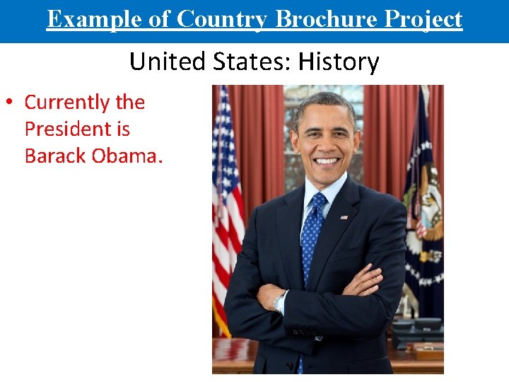 Example of Country Brochure Project United States Basics