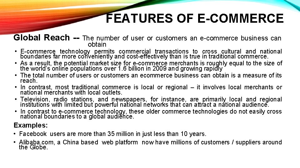 ECOMMERCE INTRODUCTION WHAT IS ECOMMERCE Use of Internet