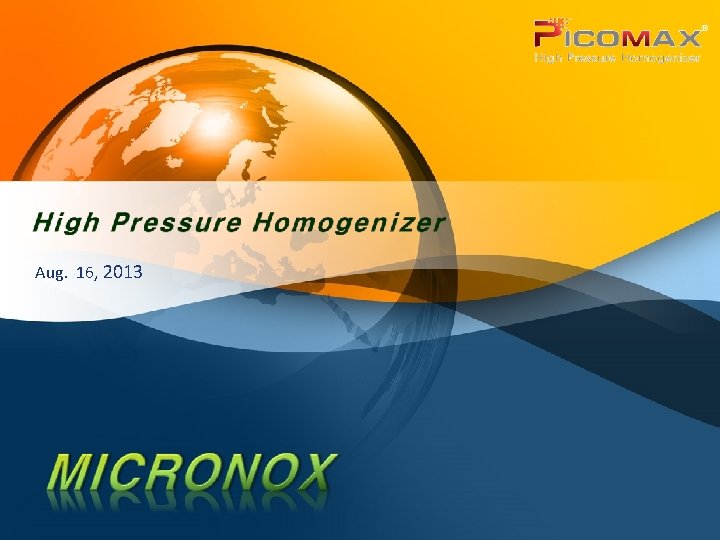Aug 16 2013 www micronox co kr TYPES