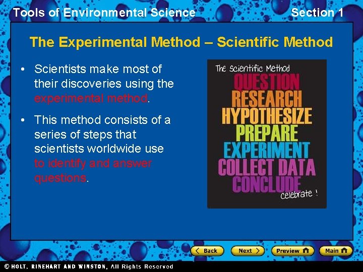 Tools of Environmental Science Chapter 2 Tools of