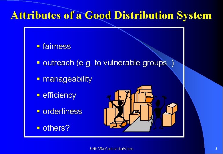 Session 10 9 Distribution of Food and Material