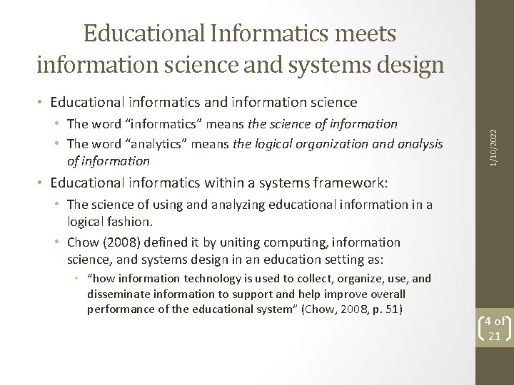 Educational Informatics Designing performancebased measurement systems ...