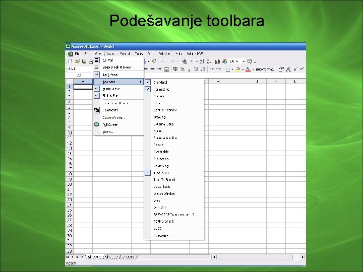 Zemunska gimnazija osnovni pojmovi podeavanje radnog okruenja prof
