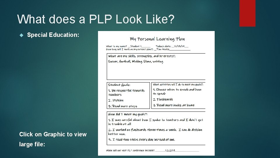 Student Ownership in Personal Learning and the Use