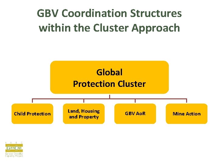 GBV Guidelines on Coordination Stresses the multisectoral approach