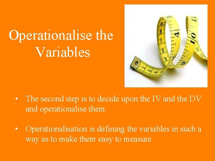 Lesson 6 Aims and Hypotheses Aims The first
