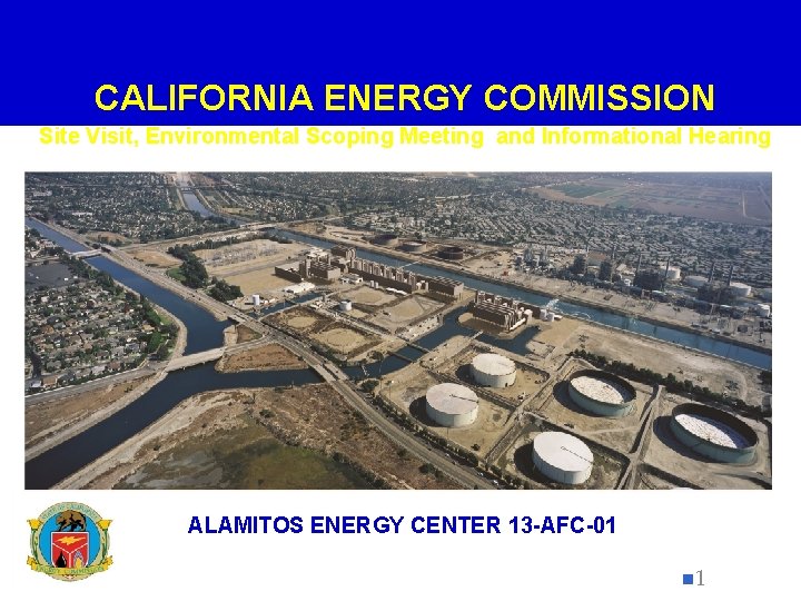 CALIFORNIA ENERGY COMMISSION Site Visit Environmental Scoping Meeting