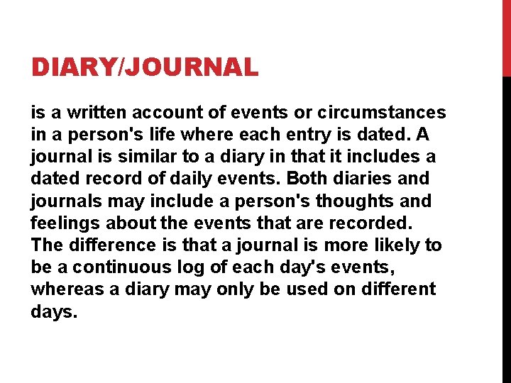 LITERARY GENRES NONFICTION YOU WILL TAKE NOTES YOU