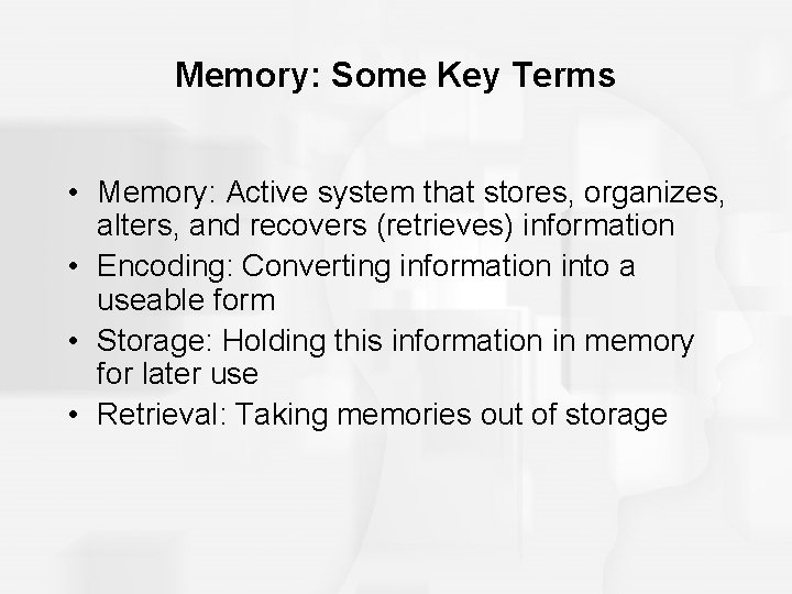 Chapter 8 Memory Numbers How well can you