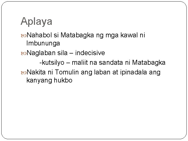 NALANDANGAN Group 6 Characters Datu Agyo hari ng
