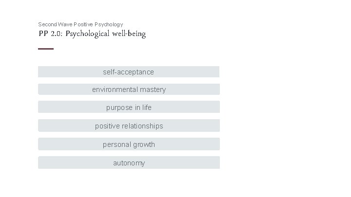 Second Wave Positive Psychology Second Wave Positive Psychology