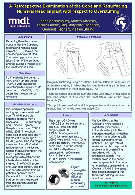 A Retrospective Examination of the Copeland Resurfacing Humeral