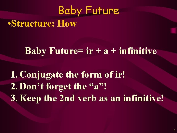 Usages of the Verb IR Spanish One ch