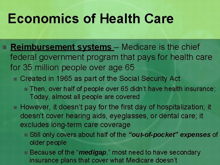 Basic Concept 2 Aging Health Care and Society