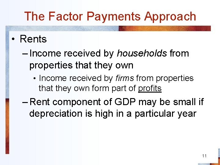National Income Accounting Lecture 3 Outline Measurement of