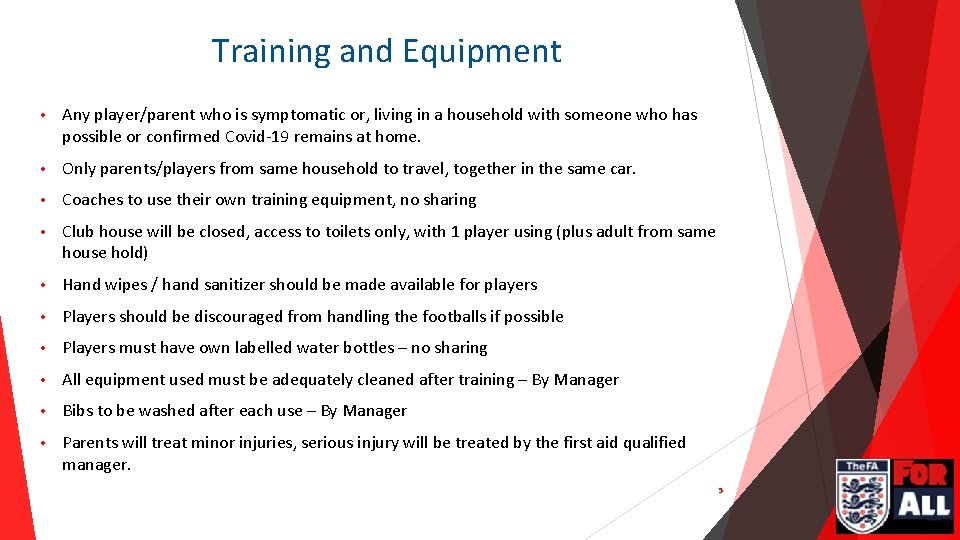 Walmley Colron FC Club Guidance in Response to