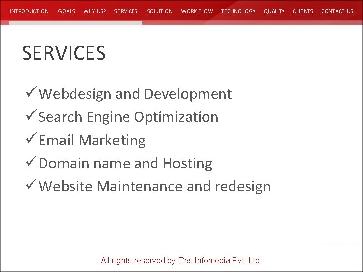 DAS INFOMEDIA Web design and solution sales dasinfomedia