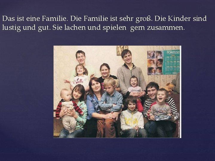 Die deutschen Familien Wie sind sie Das ist