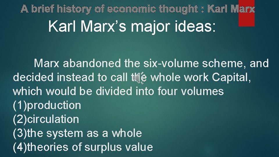 A brief history of economic thought Karl Marx