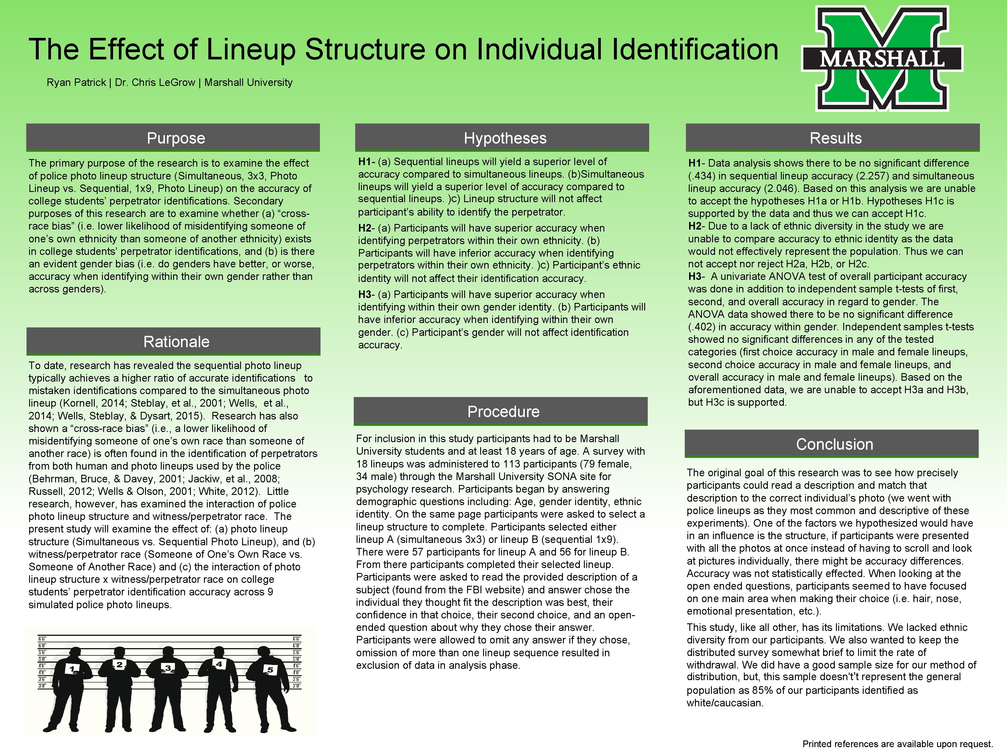 The Effect of Lineup Structure on Individual Identification