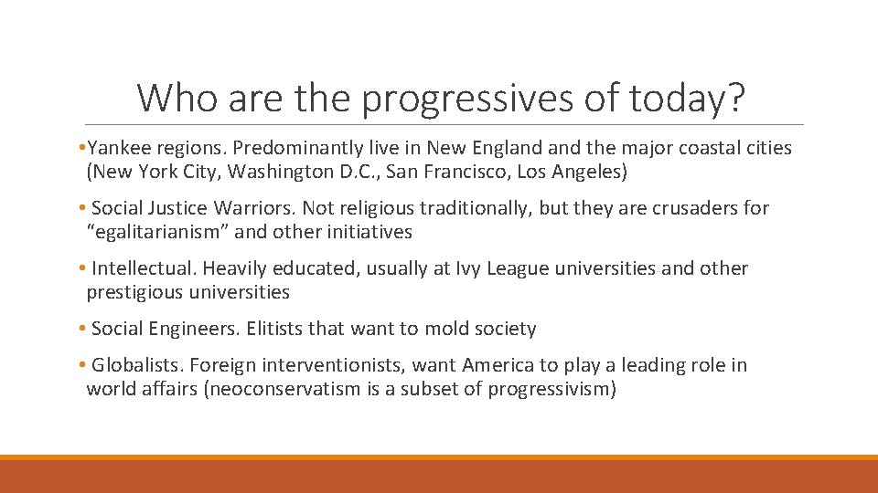 Progressives Then and Now DR PATRICK NEWMAN 2021