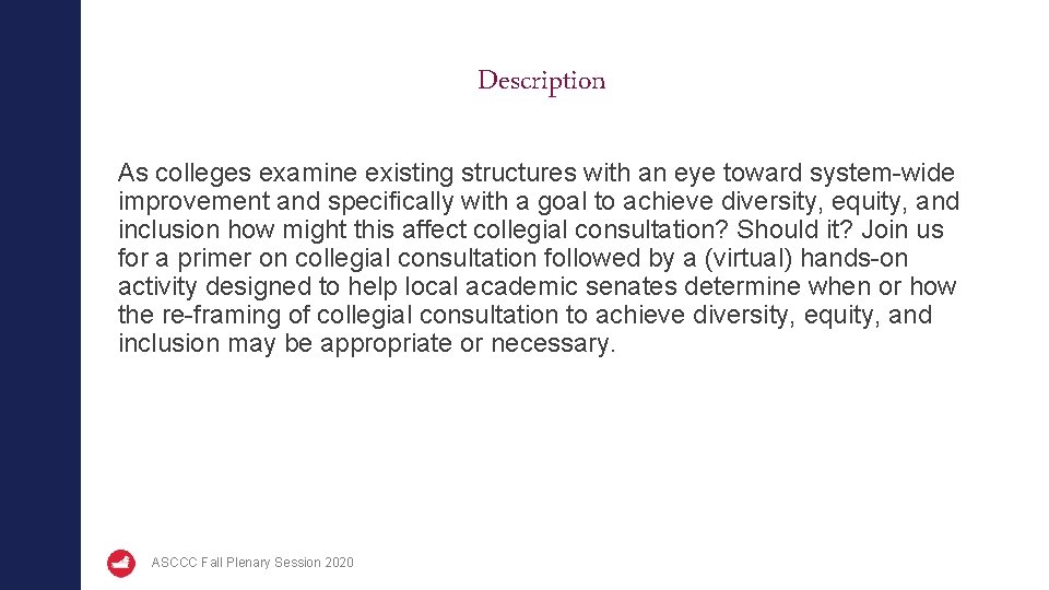 Reframing Collegial Consultation Breakout Session 5 1 00