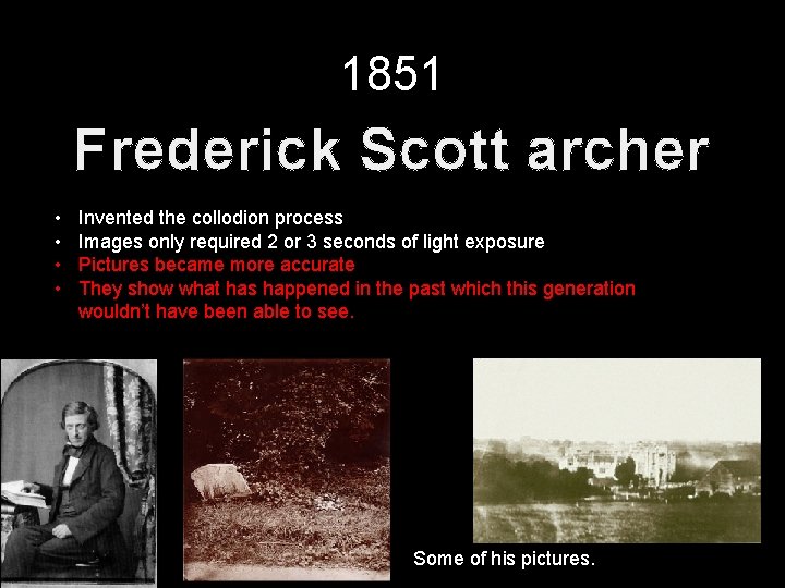 History of photography Timeline Jacquile wright 1814 Joseph