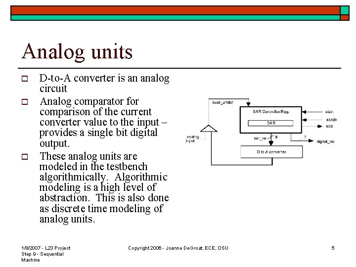 Project Step 9 Beyond the ALU and Datapath