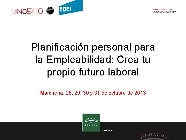 Planificacin personal para la Empleabilidad Crea tu propio